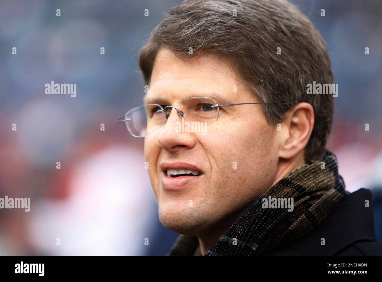 Kansas City Chiefs owner Lamar Hunt looks on during warm-ups before the ...
