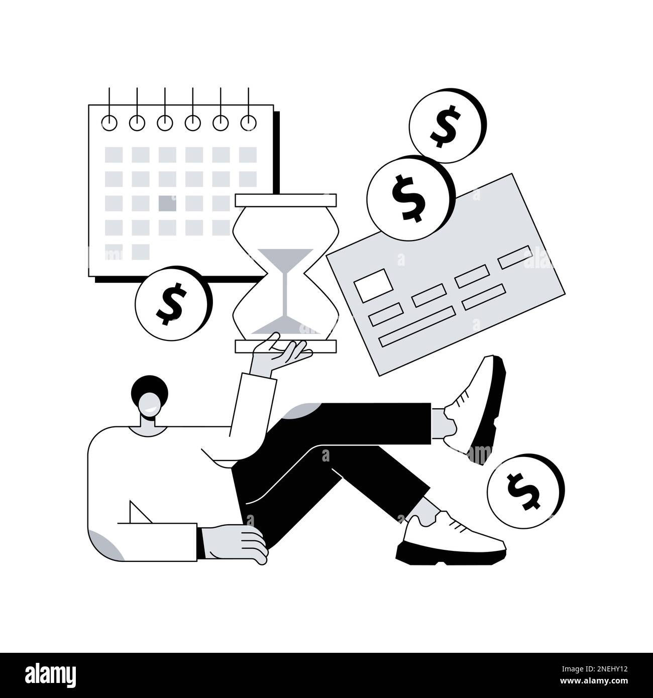 Tax installment plan Stock Vector Images - Alamy