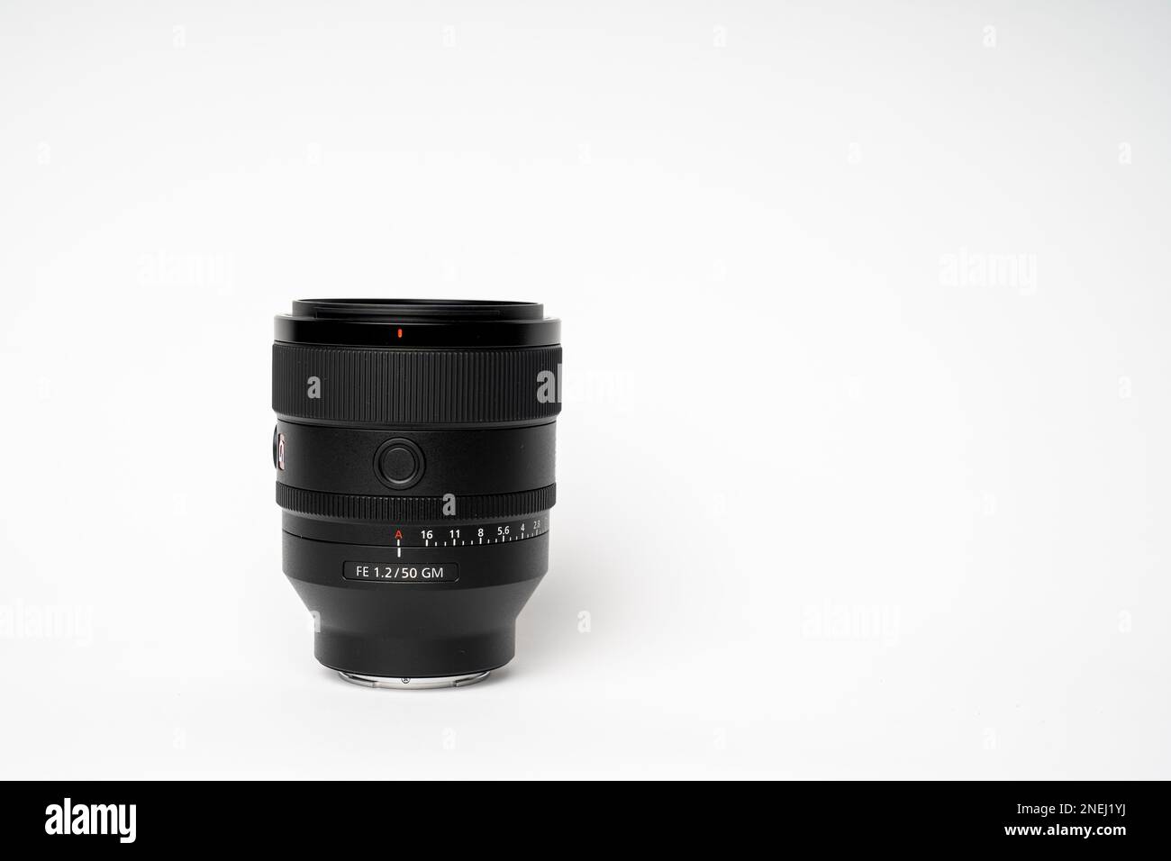 BUDAPEST, HUNGARY October 02, 2022: Sony G-Master SEL FE 50mm f 1.2 GM ...