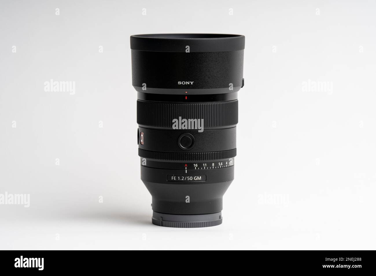 BUDAPEST, HUNGARY October 02, 2022: Sony G-Master SEL FE 50mm f 1.2 GM ...