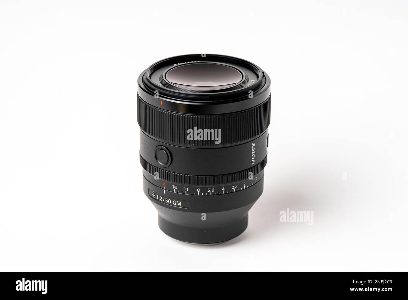 BUDAPEST, HUNGARY October 02, 2022: Sony G-Master SEL FE 50mm f 1.2 GM ...