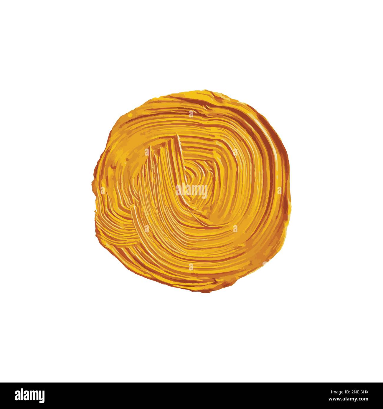 Orange paintbrush circle vector frame hi-res stock photography and ...