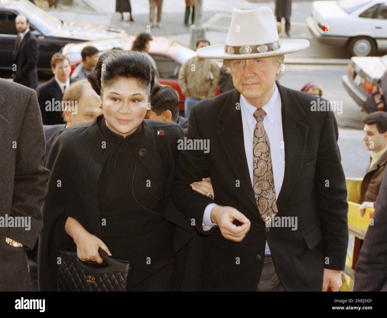 Former Philippine First Lady Imelda Marcos and her attorney Gerry ...