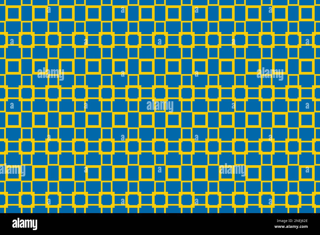 Geometric pattern in the colors of the national flag of Sweden. The ...