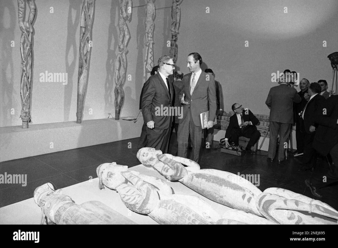 Governor Nelson A. Rockefeller and Thomas P.F. Hoving, director of the ...