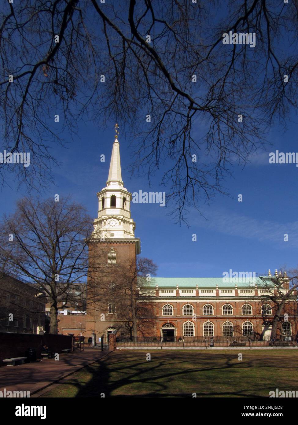 Christ Church in Old City in Philadelphia, founded in 1695 and site of ...