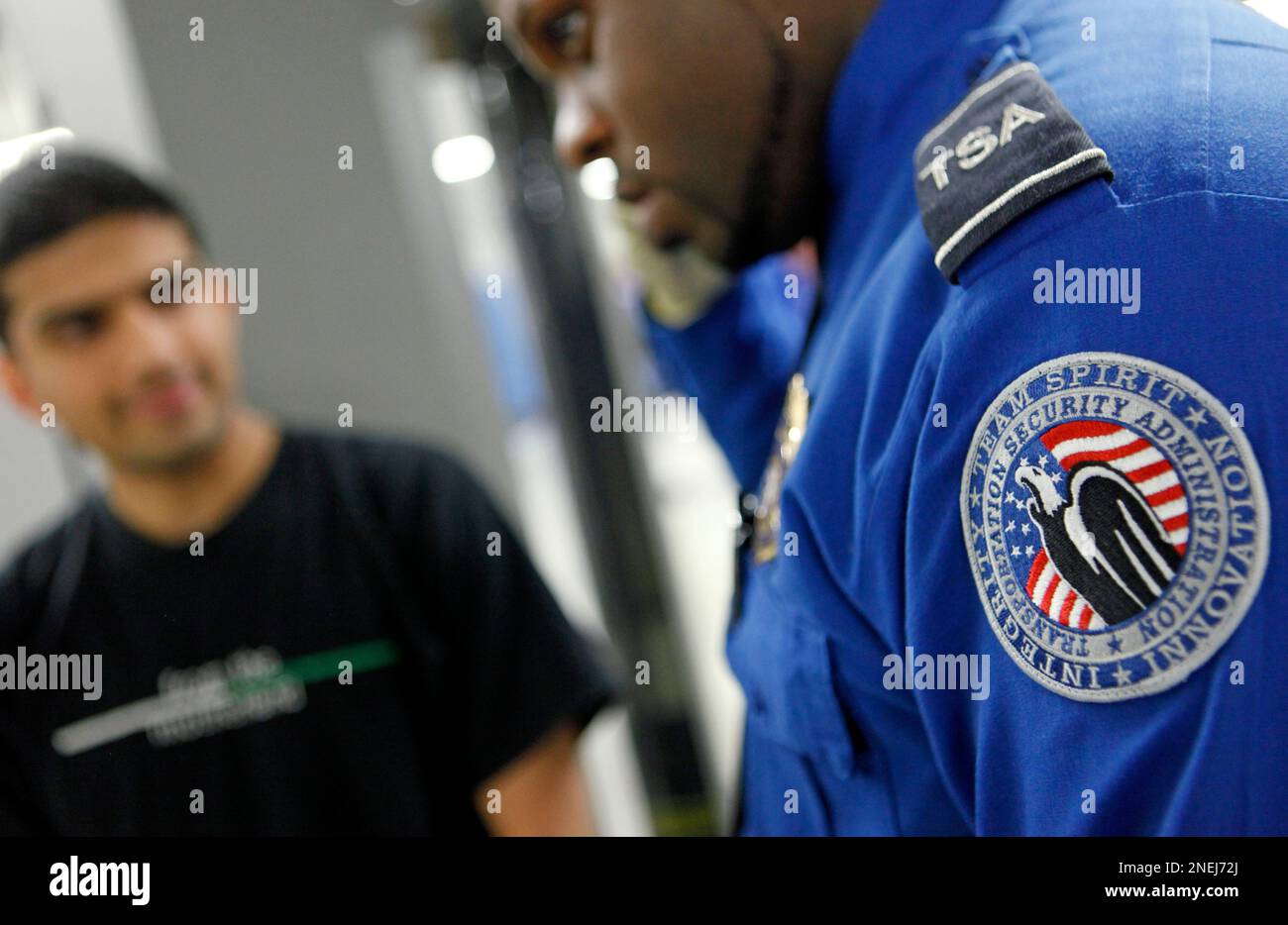 The Transportation Security Administration demonstrates passenger ...