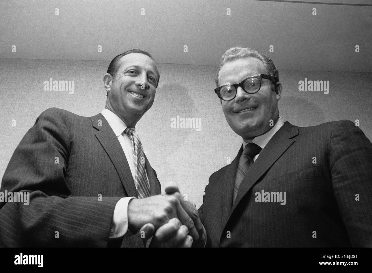 From Left to Right are: Pete Rozelle, Pro Football Commissioner Roone ...