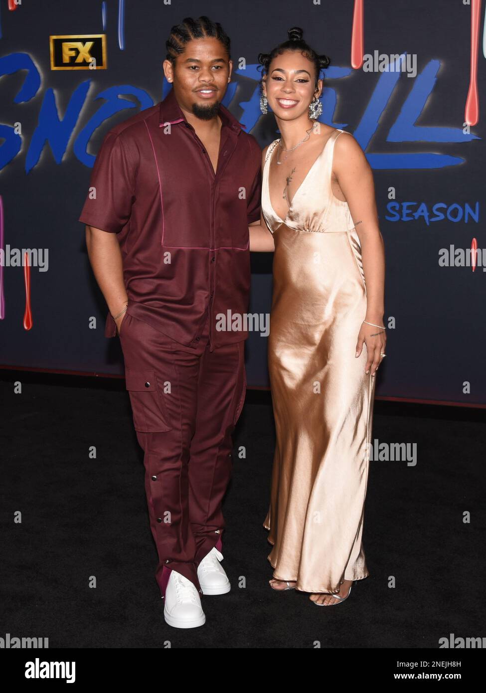 15 February 2023 - Burbank, California - Isaiah John and Hasha John ...