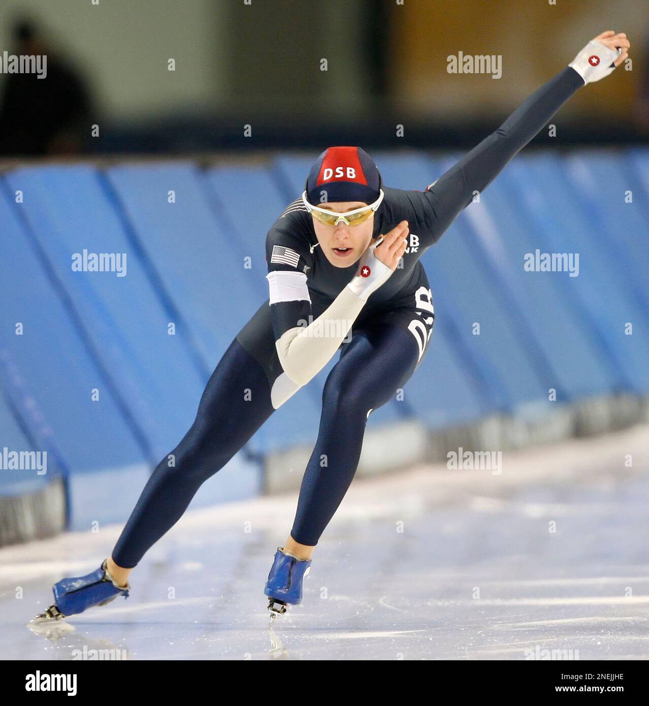 United States' Anna Ringsred skates to a sixth place finish in the ...
