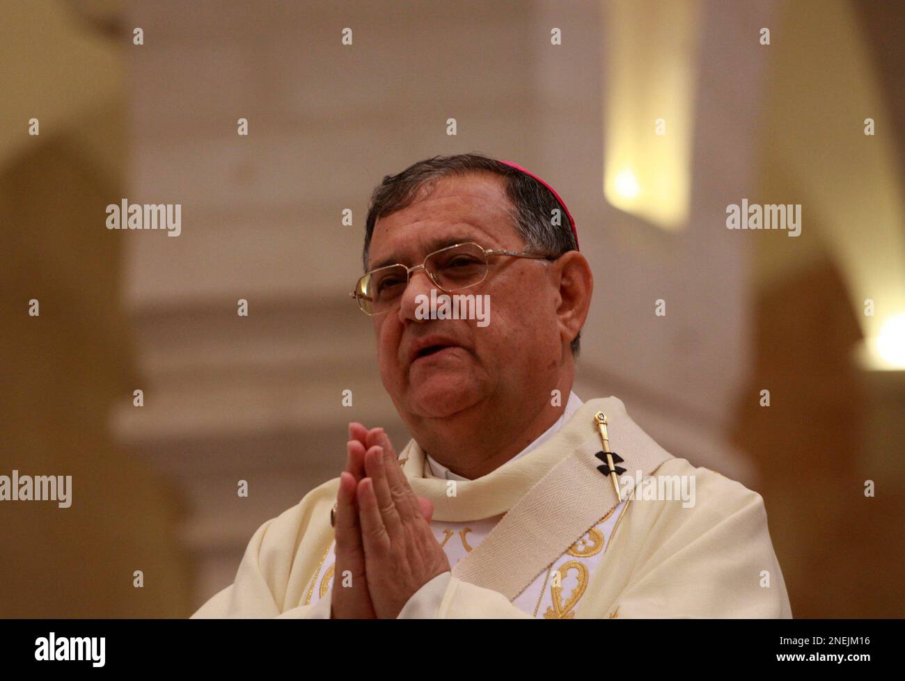 Latin Patriarch of Jerusalem Fouad Twal leads Christmas day mass in the ...
