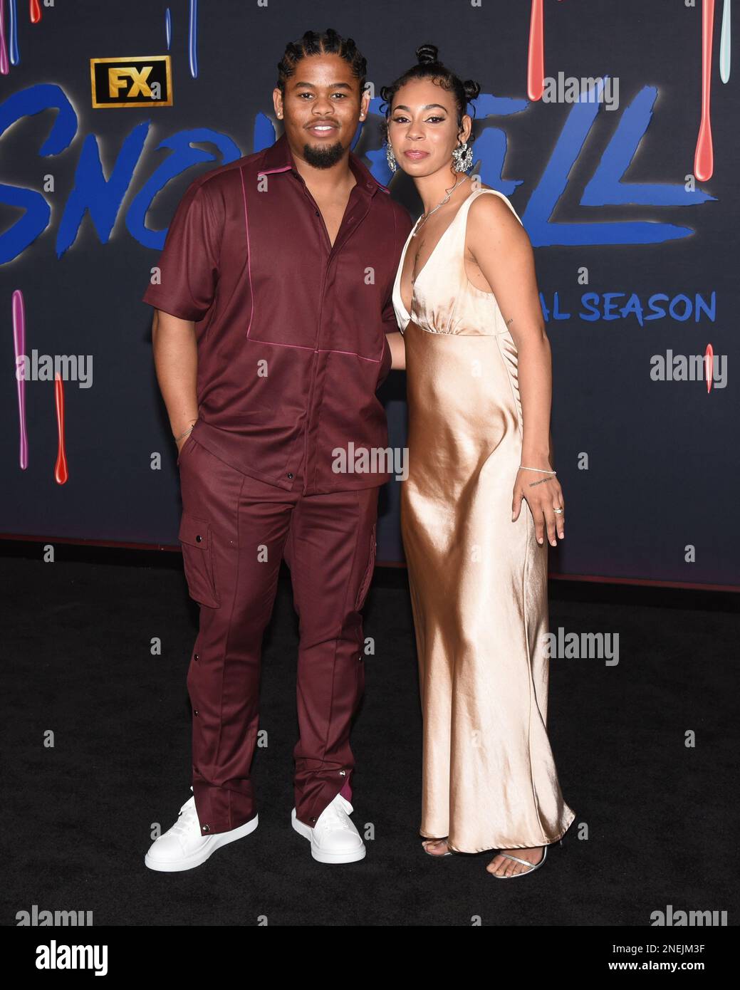 15 February 2023 - Burbank, California - Isaiah John and Hasha John ...