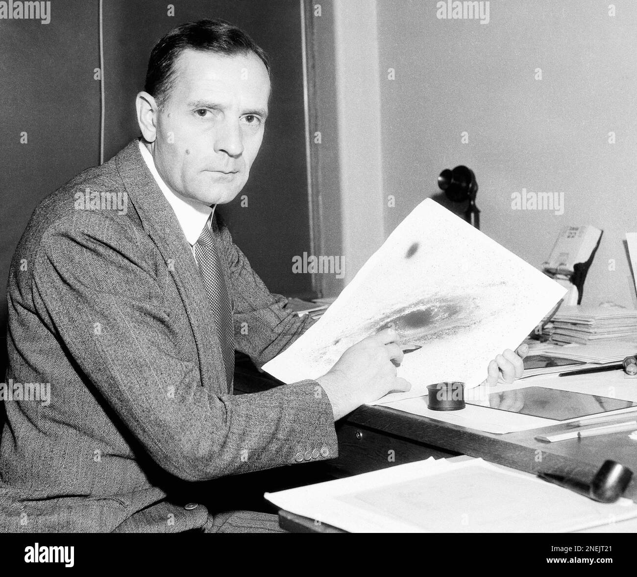 Dr. Edwin Hubble is shown in Chicago, April 27, 1931. (AP Photo Stock ...