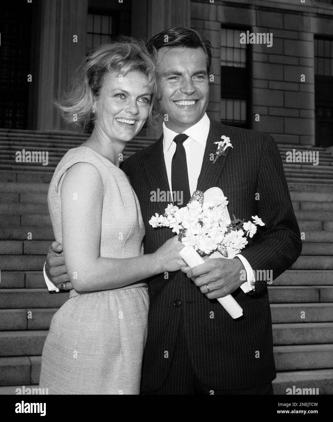 Actress Marion Marhsall, 34, and her husband, actor Robert Wagner, 33 ...
