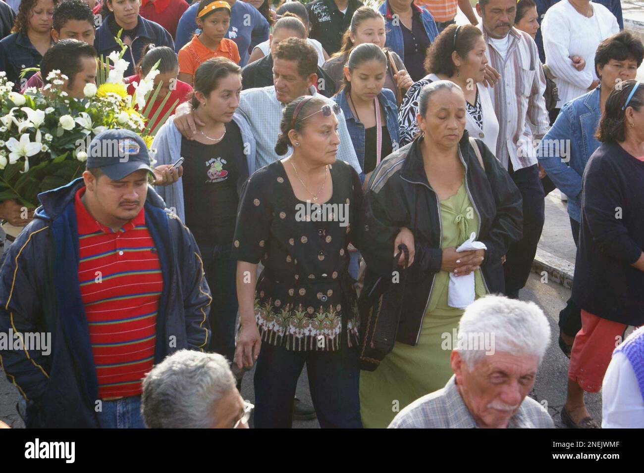 Josefa Angulo Flores, center, and Irma Cordova, center right, aunt and ...