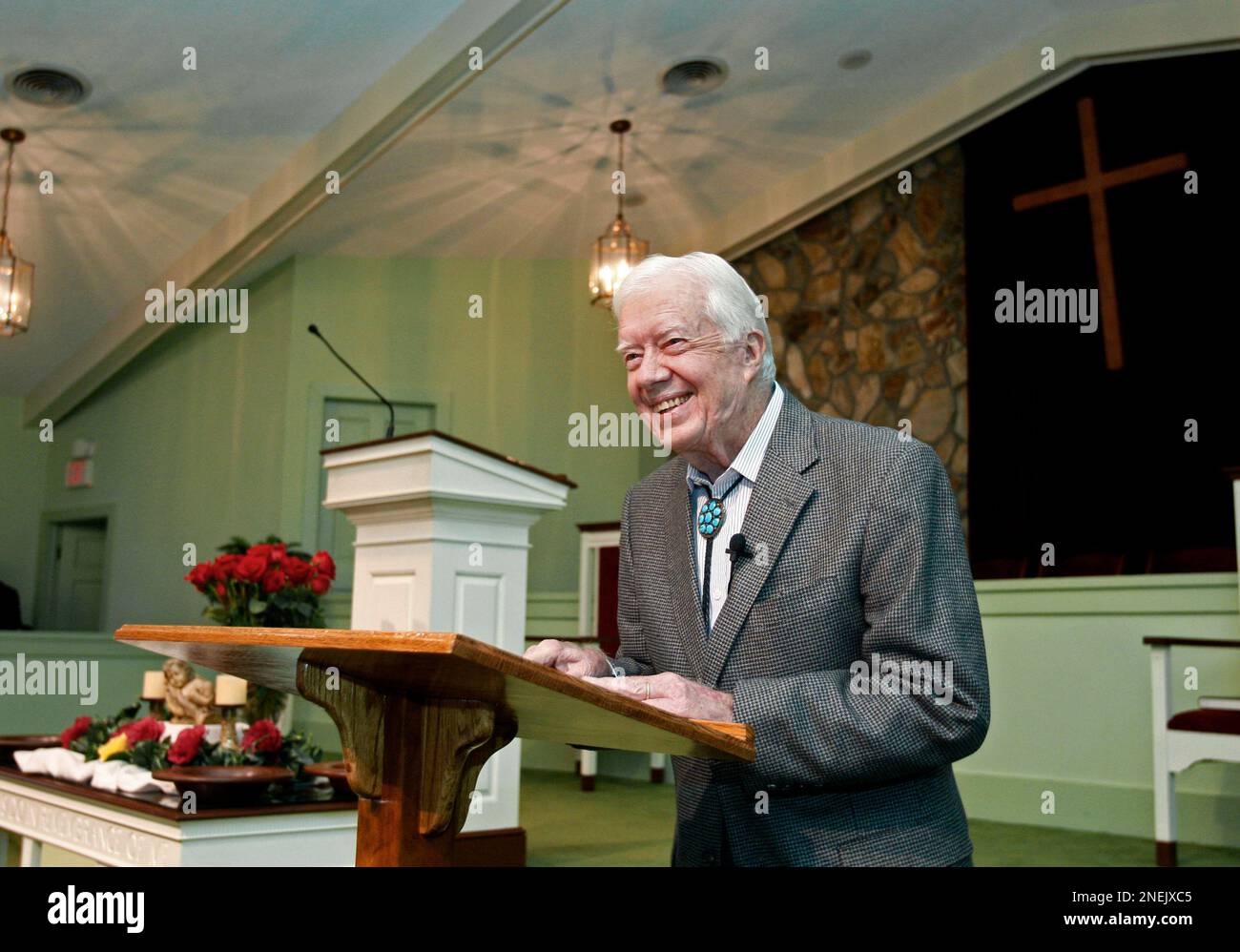This Sept. 25, 2009 photo shows former President Jimmy Carter teaching ...