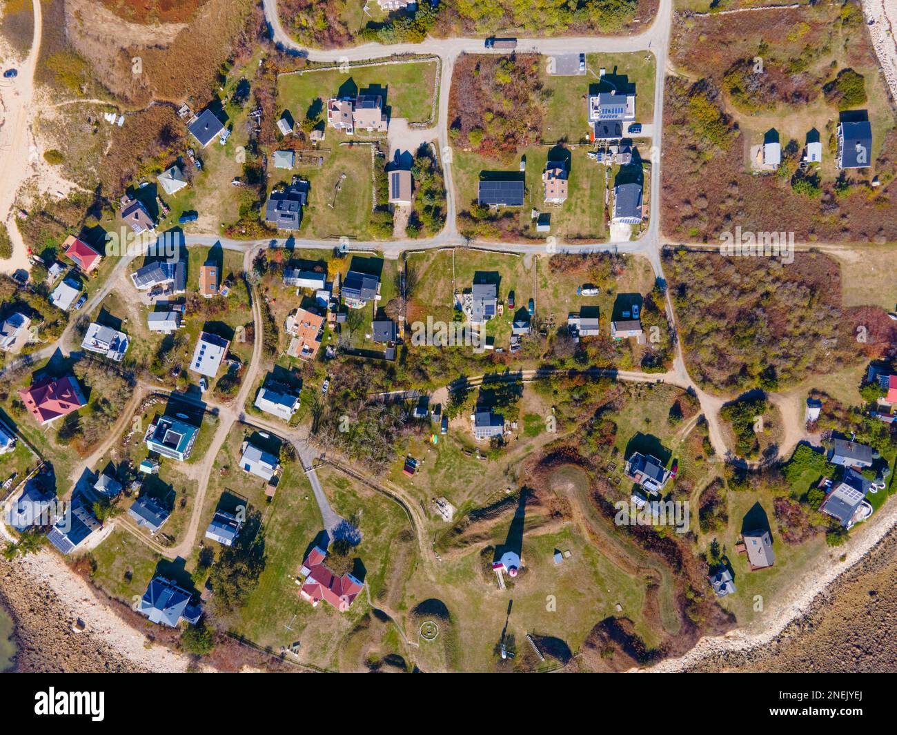 Gurnet lighthouse village point aerial hi-res stock photography and ...