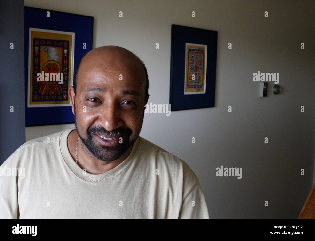 FILE - In this April 25, 2009 file photo, Dr. Berhanu Nega poses for a ...