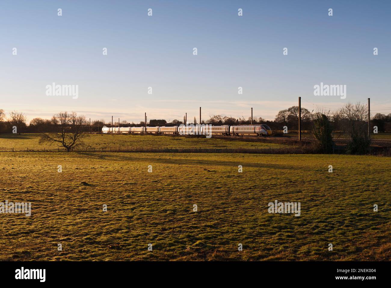 London North Eastern railway Hitachi AT300 class 801 Azuma bi mode ...