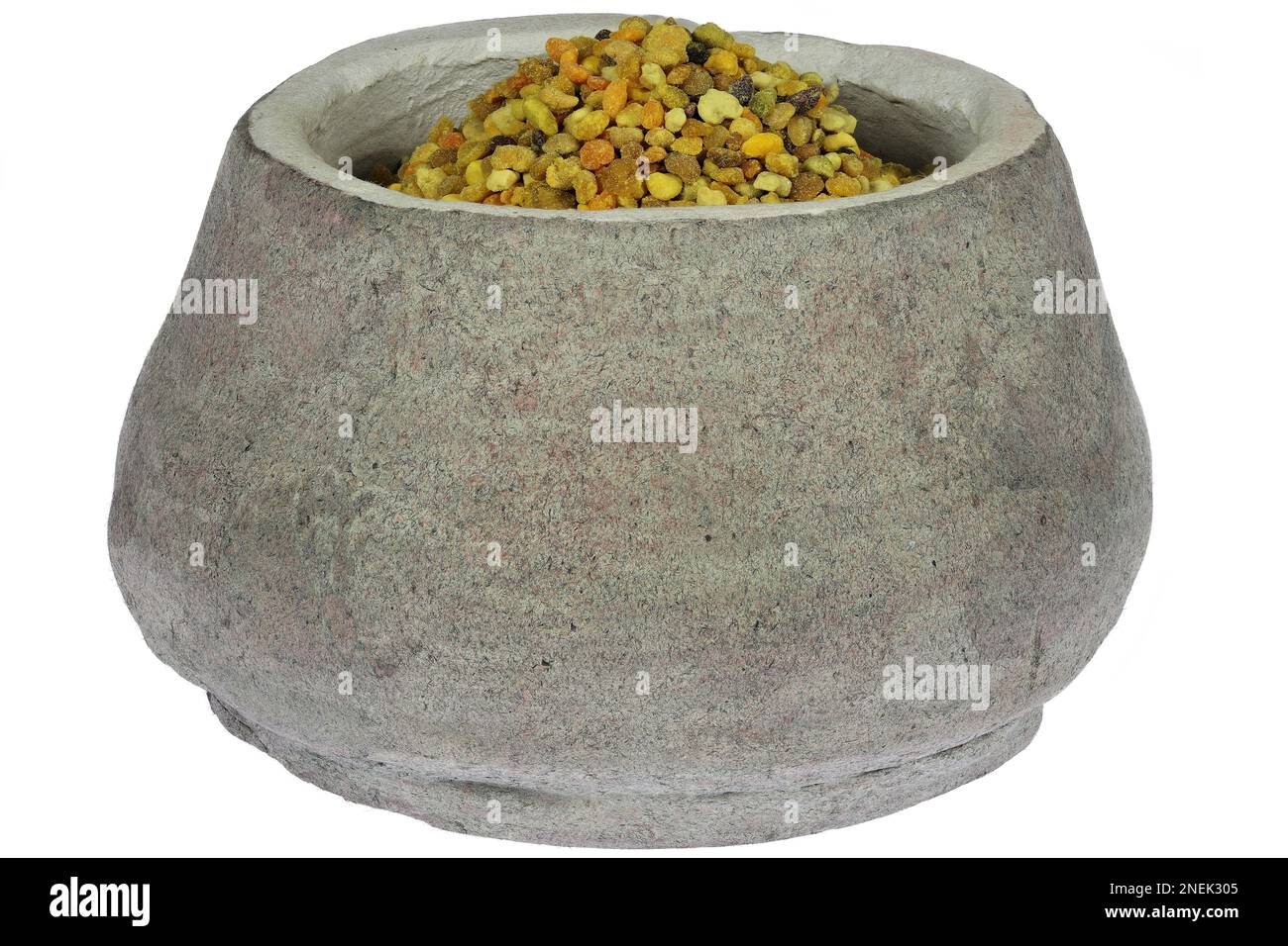 organic bee pollen in a pottery jar Stock Photo - Alamy