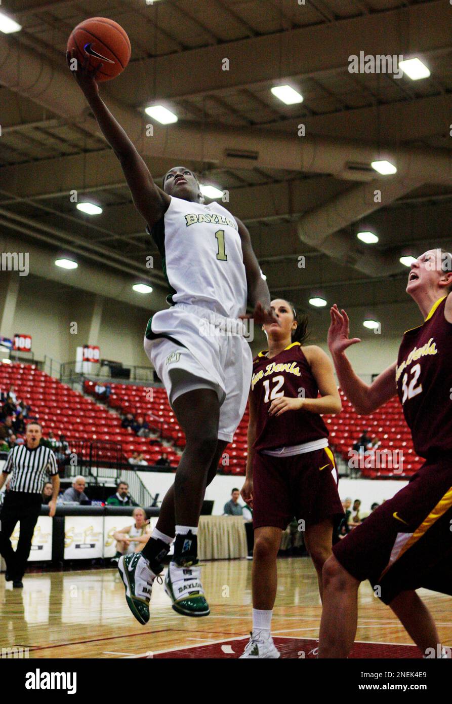 Baylor's Kimetria Hayden goes in for a lay up over Arizona State's Alex ...