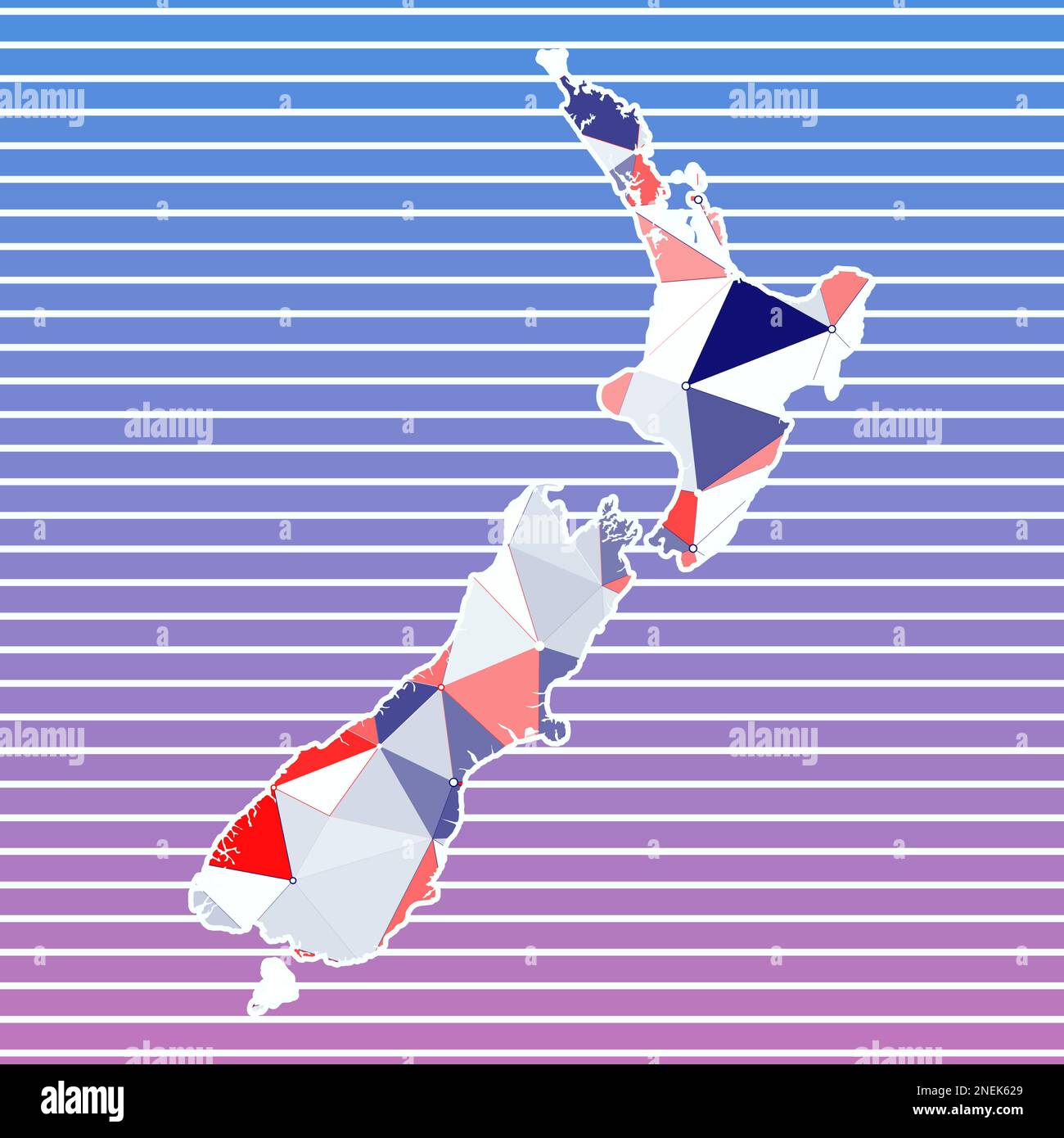 New Zealand vector illustration. New Zealand design on gradient stripes ...