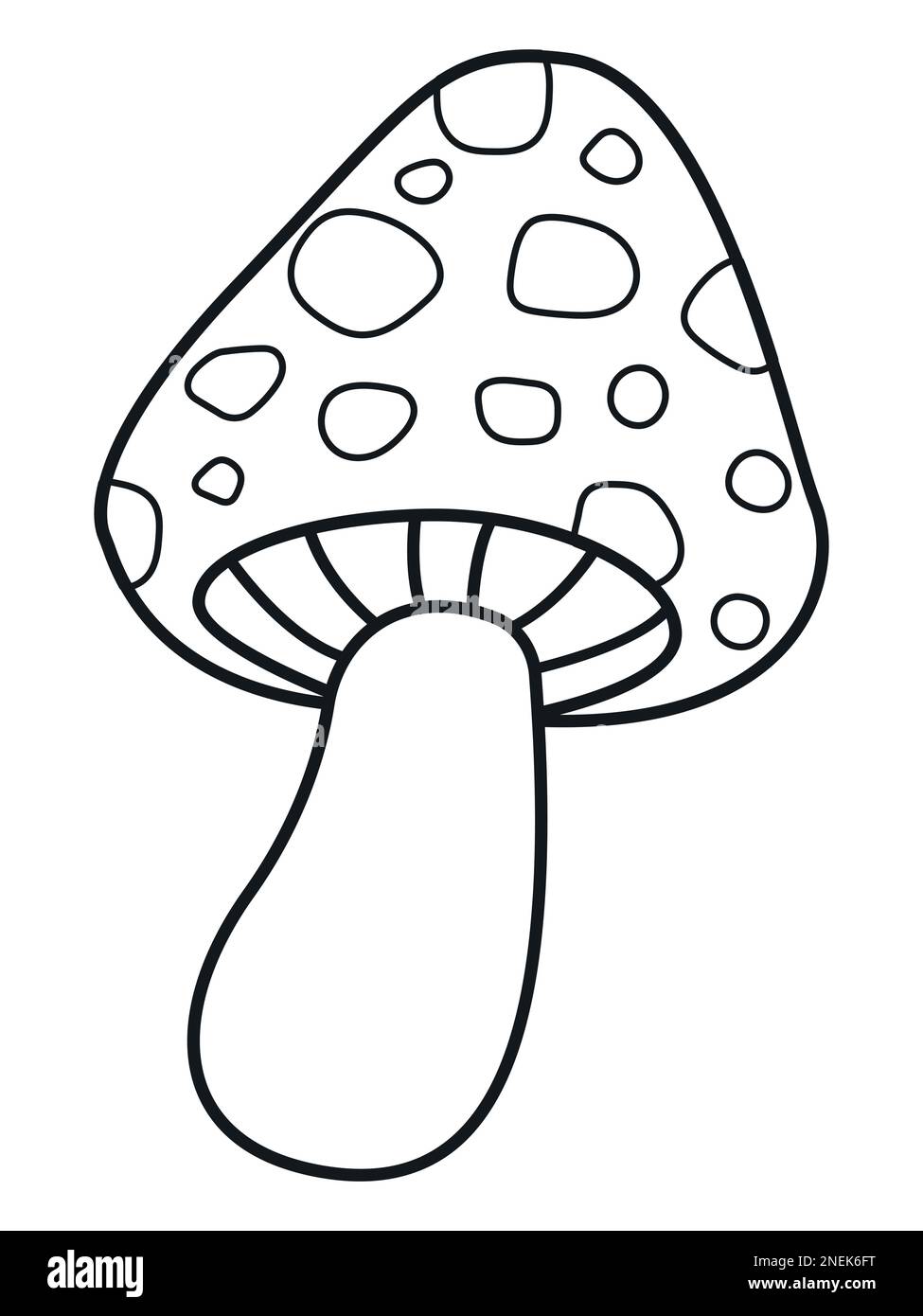 Single toadstool background Stock Vector Images - Alamy