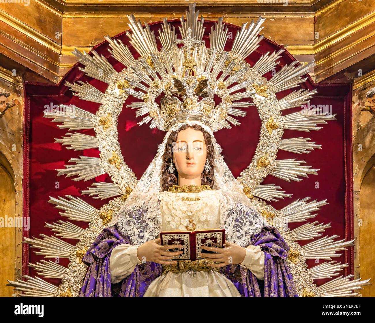 Maria Santisima de la O Coronada inside of church of Holy Mary of the ...