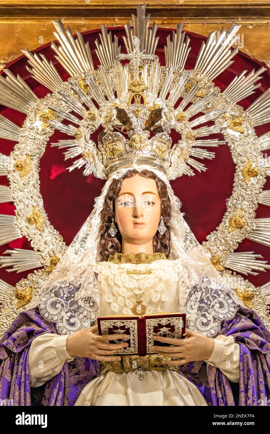 Maria Santisima de la O Coronada inside of church of Holy Mary of the ...