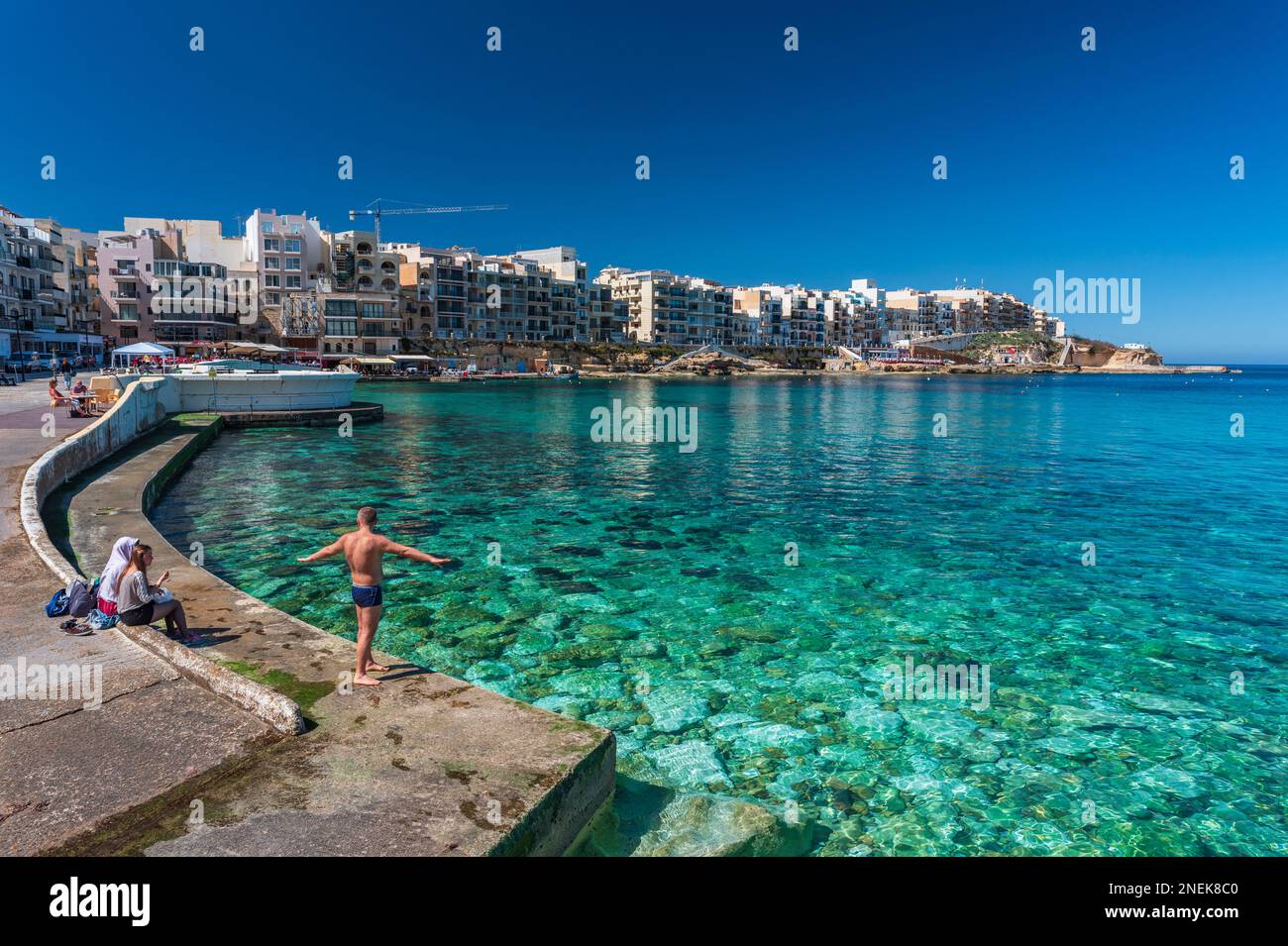 Man dives from the pier hi-res stock photography and images - Alamy
