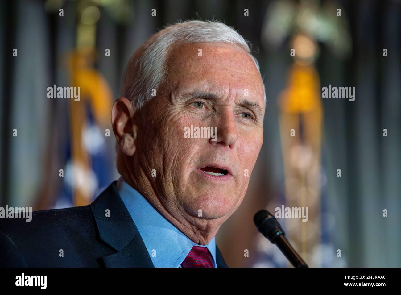 Former Vice President Mike Pence speaks at a Coolidge and the American ...