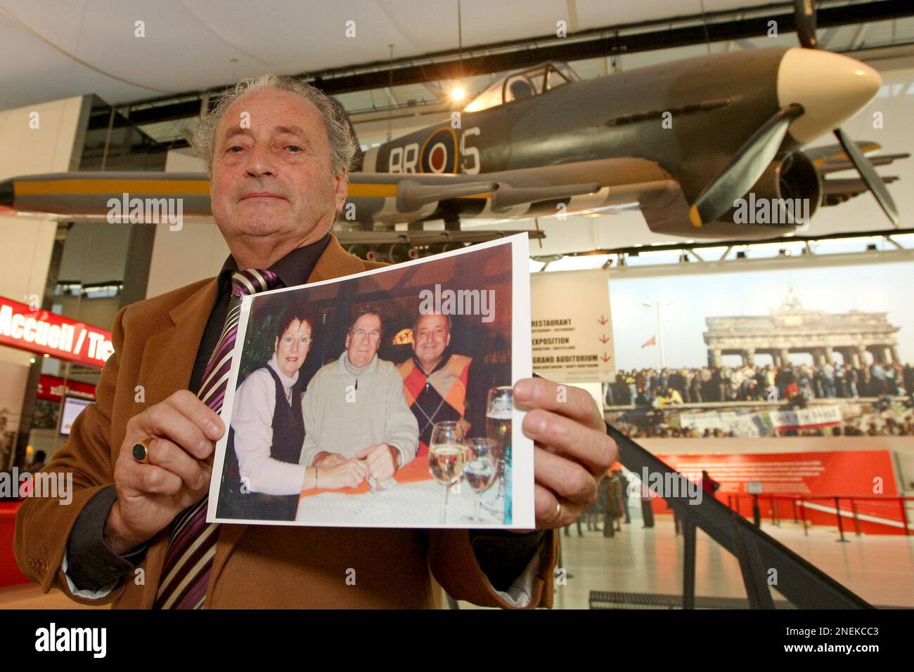 This Nov. 28, 2009 photo shows Jean-Jacques Delorme holding a photo of ...