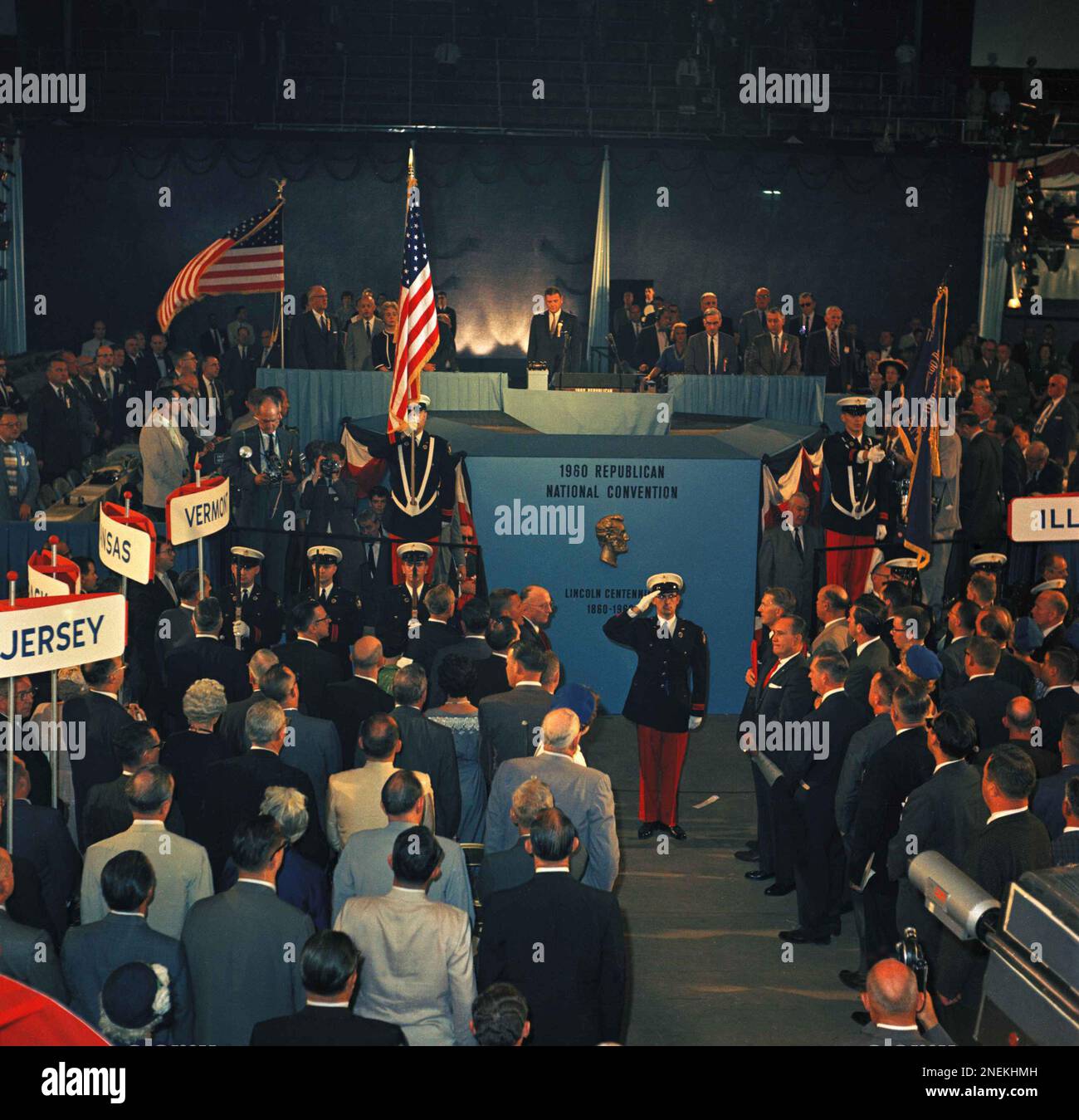 Flag presentation at opening ceremony of Republican Convention in July ...