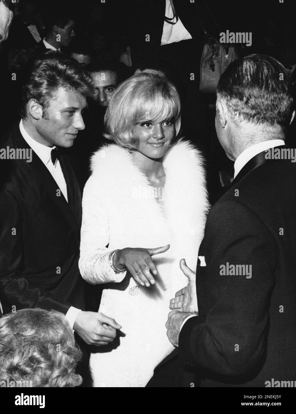 Johnny Hallyday and Sylvie Vartan attended the premiere of their film: ?D?ou viens-tu Johnny ...