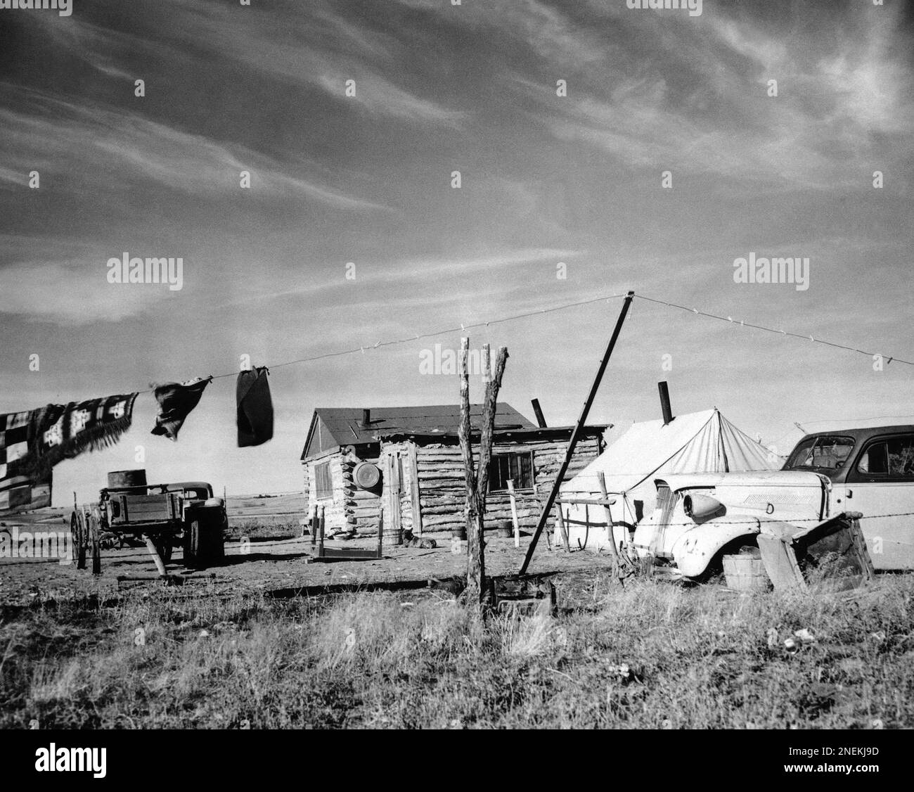 Typical of homes of Indians on the Pine Ridge reservation in southwest ...