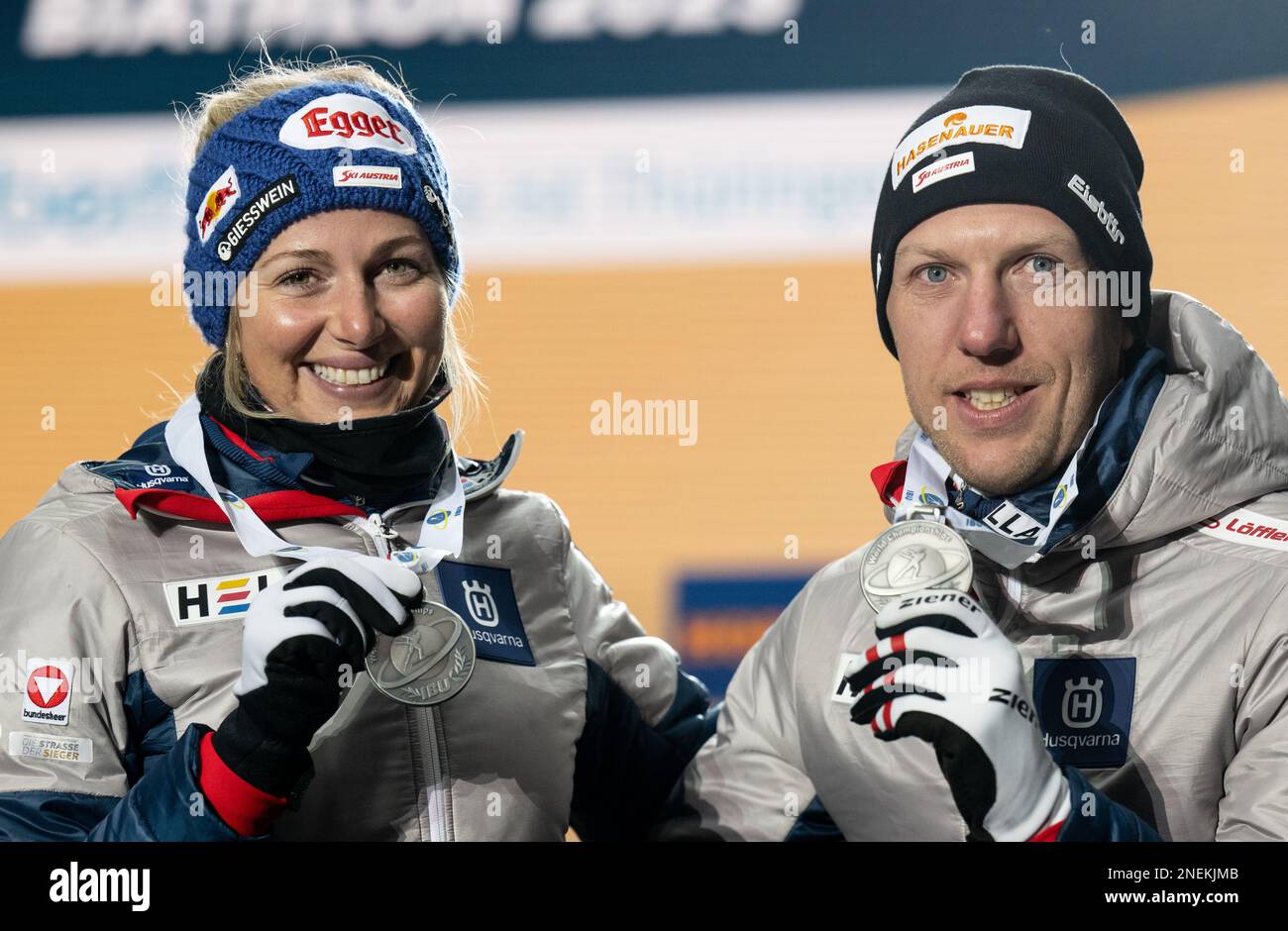 Oberhof, Germany. 16th Feb, 2023. Biathlon: World Championship, Individual Relay, Mixed, Medal ...