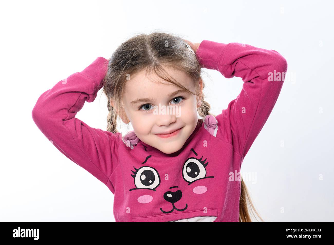 Little Girl Laughing Profile