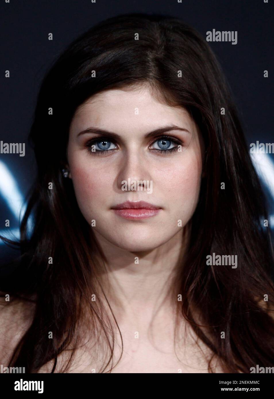 Alexandra Daddario arrives at the premiere of "Avatar" in Los Angeles ...