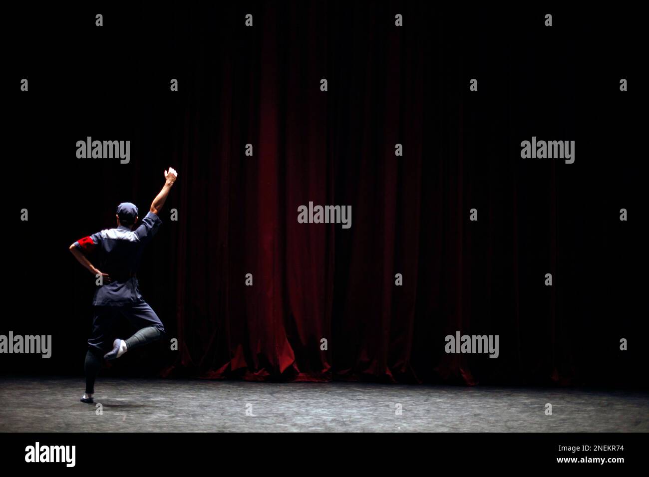 A dancer from National Ballet of China performs the Mao-era ballet "The ...