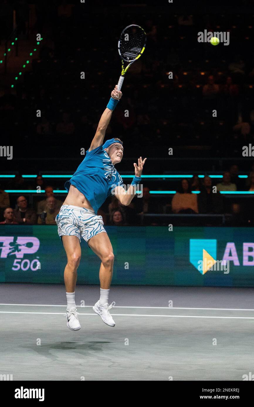 ROTTERDAM, THE NETHERLANDS - FEBRUARY 15 : Holger Hune of Danmark in ...