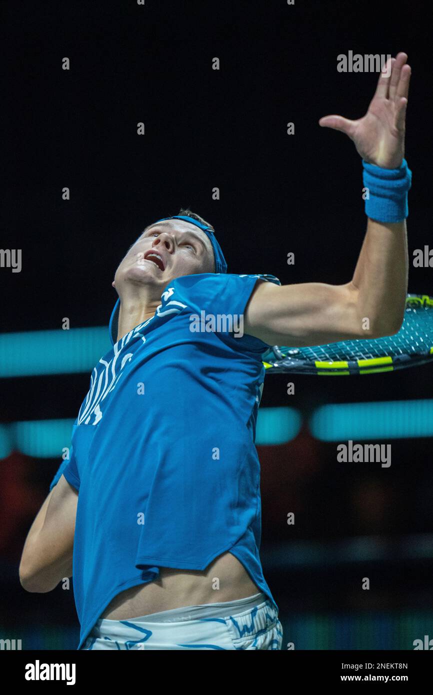 ROTTERDAM, THE NETHERLANDS - FEBRUARY 15 : Holger Hune of Danmark in ...