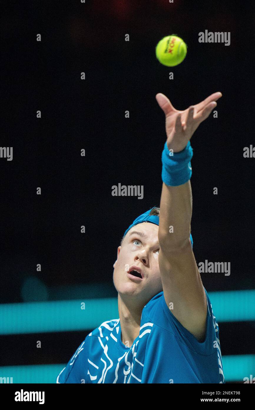 ROTTERDAM, THE NETHERLANDS - FEBRUARY 15 : Holger Hune of Danmark in ...