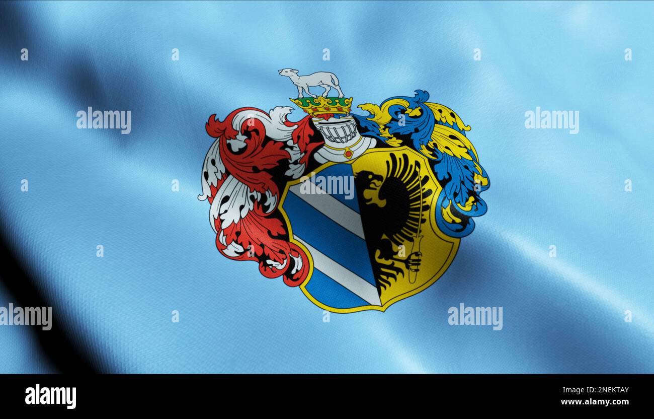 3D Illustration of a waving Hungary city flag of Szeged Stock Photo - Alamy