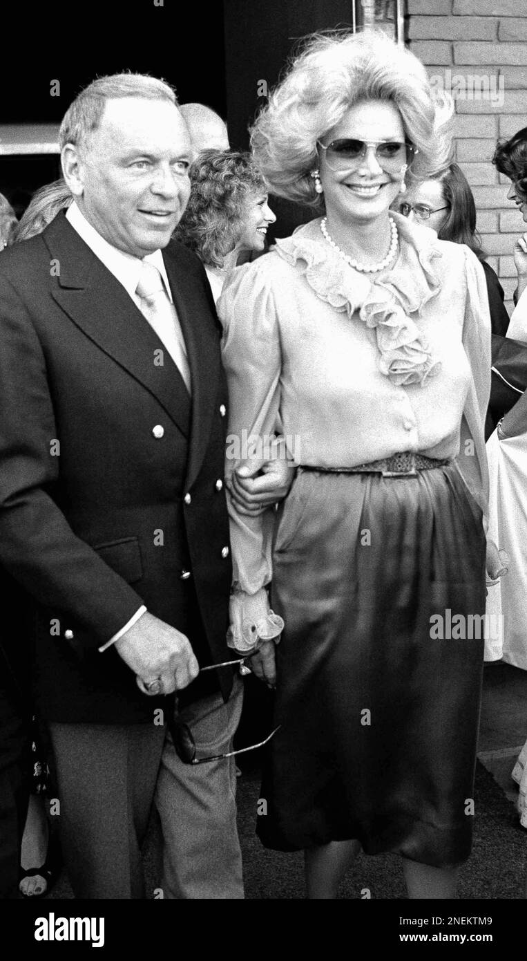 Frank Sinatra and his wife Barbara leaves St. Margaret?s Episcopal ...