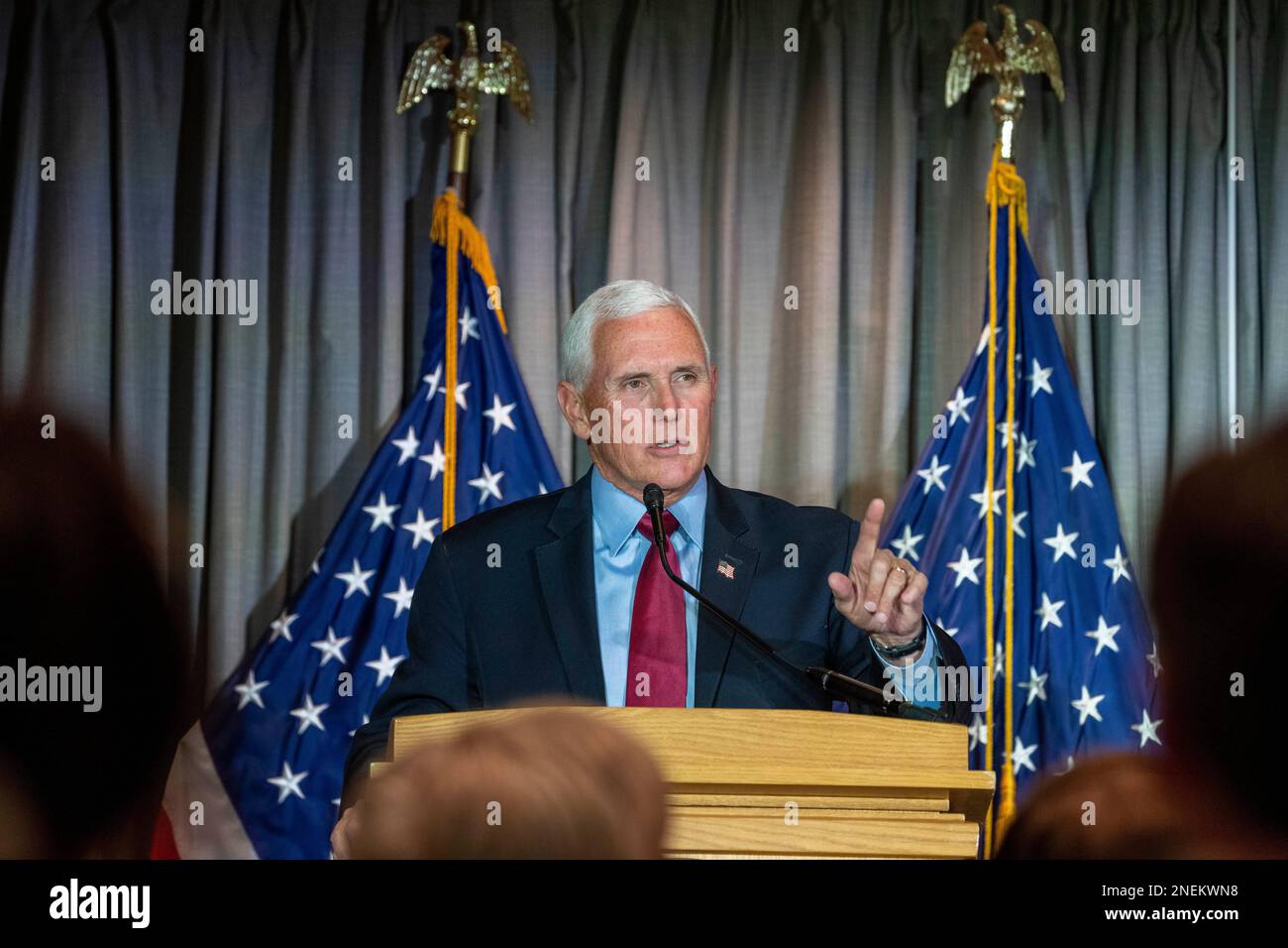 Former Vice President Mike Pence speaks at a Coolidge and the American ...