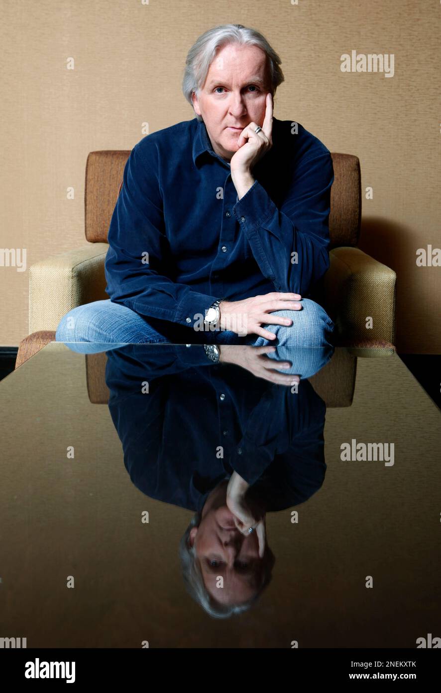 Director James Cameron poses for a picture in Los Angeles, Thursday ...