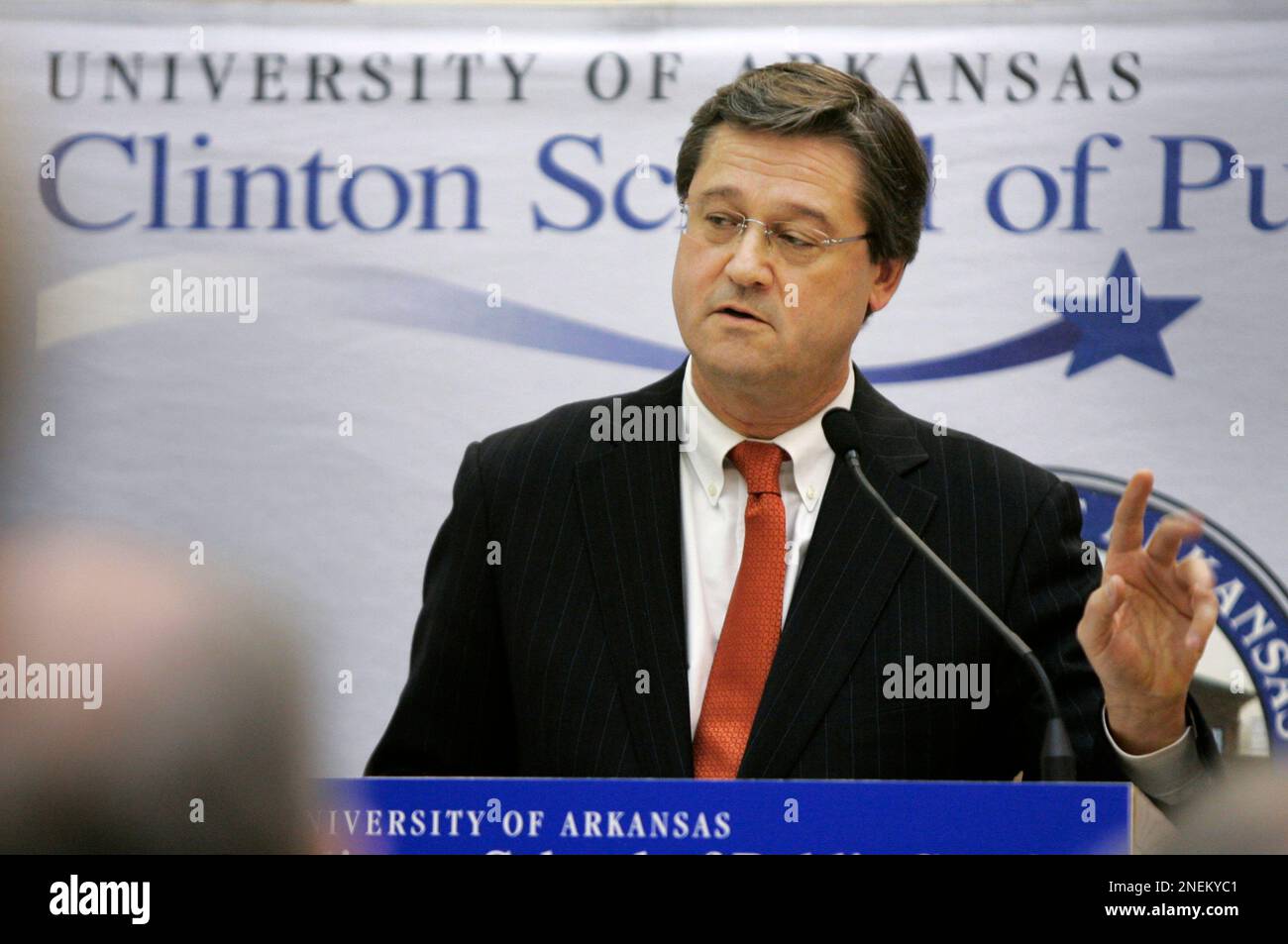 Oklahoma Gas and Electric President and CEO Peter Delaney speaks at the ...