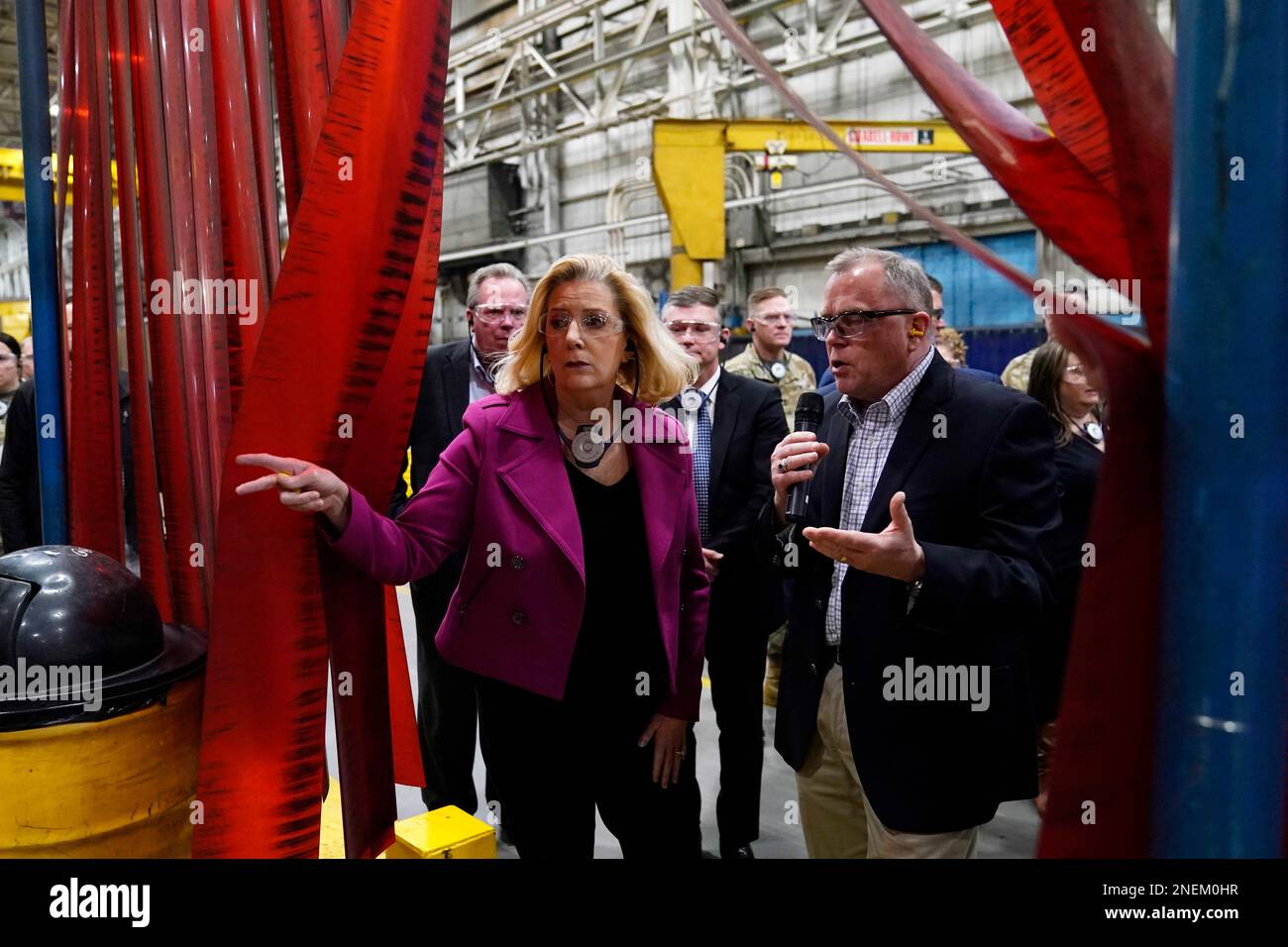 Secretary of the Army Christine Wormuth is given a tour of the Joint ...