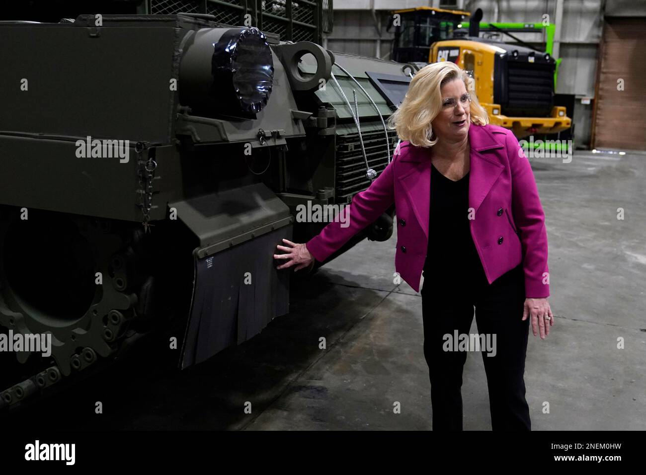 Secretary of the Army Christine Wormuth looks over the latest version ...