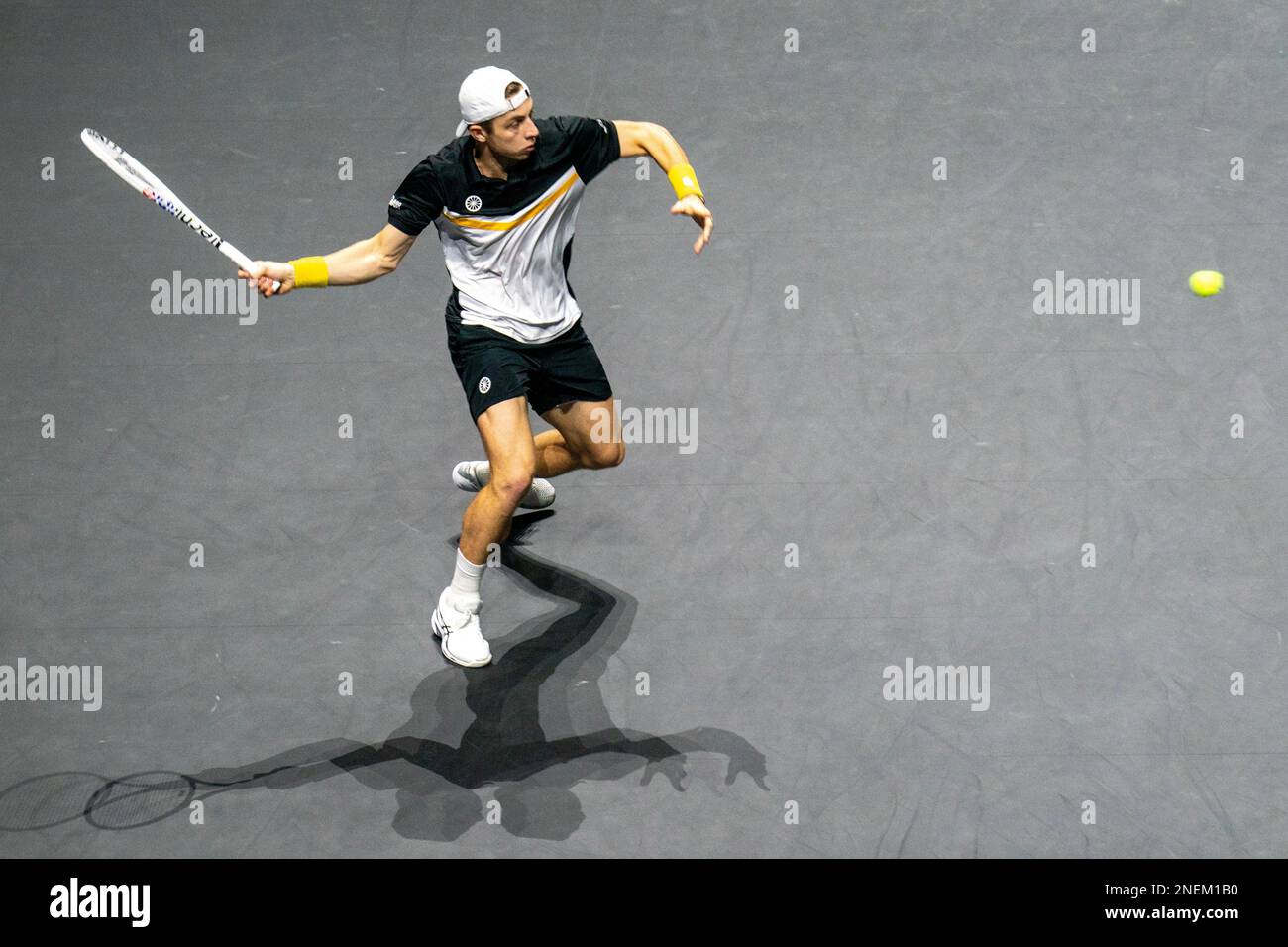 ROTTERDAM, THE NETHERLANDS - FEBRUARY 15 : Tallon Griekspoor of The ...